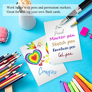 WJPC 110PCS Poker Size Blank Playing Cards, Index Flash Cards, Learning Cards For DIY Game Card Writing Drawing Painting