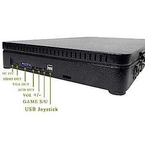 WYGAMING Portable 20000 in 1 Metal Box 3D Arcade Game Console, 22 inch Screen Retro Electronic Game Console, with Search/Hide/Save/Load/Pause Functions