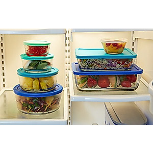 Anchor Hocking Glass Food Storage Containers with SnugFit Lids (20-piece, mixed sizes, glass tempered tough for oven, microwave, fridge, and freezer)