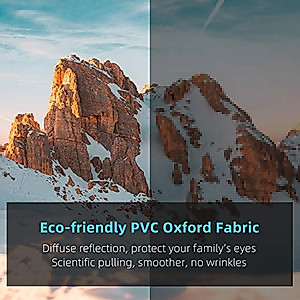 Projector Screen, KSAN Outdoor HD 4K Projector Screen with Stand 150 Inch, Portable 3D Fast-Folding Giant Projector Projection Screen for Party Home Theater Cinema (16:9)