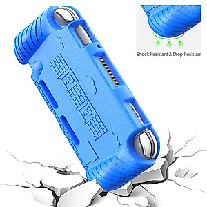 LORDTEC Kids Protective Case for Nintendo Switch Lite Grip Case with 6 Game Card Slots, Protective Cover with Comfort Ergonomic Grip Design,Shock-Absorption and Anti-Scratch Design (Blue)