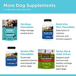 Nutri-Vet Hemp Calming Soft Chews for Dogs- with Chamomile and Melatonin - Peanut Butter & Honey Flavor - 12.7 Ounces