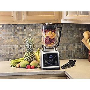 Monoprice Pro High Powered Blender With 6 Stainless Steel Blades, 2 Liter Capacity, 1450 Watts, 25000 rpm Motor, BPA Free And Dishwasher Safe From Strata Home Collection