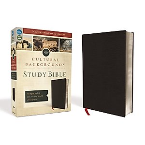 NIV, Cultural Backgrounds Study Bible (Context Changes Everything), Bonded Leather, Black, Red Letter: Bringing to Life the Ancient World of Scripture