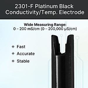 Apera Instruments AI502 EC700 Benchtop Lab Conductivity/Temperature Meter, Plastic, 1% F.S Accuracy, 0-200.0 mS/cm Range, 1-4 Points Auto Calibration