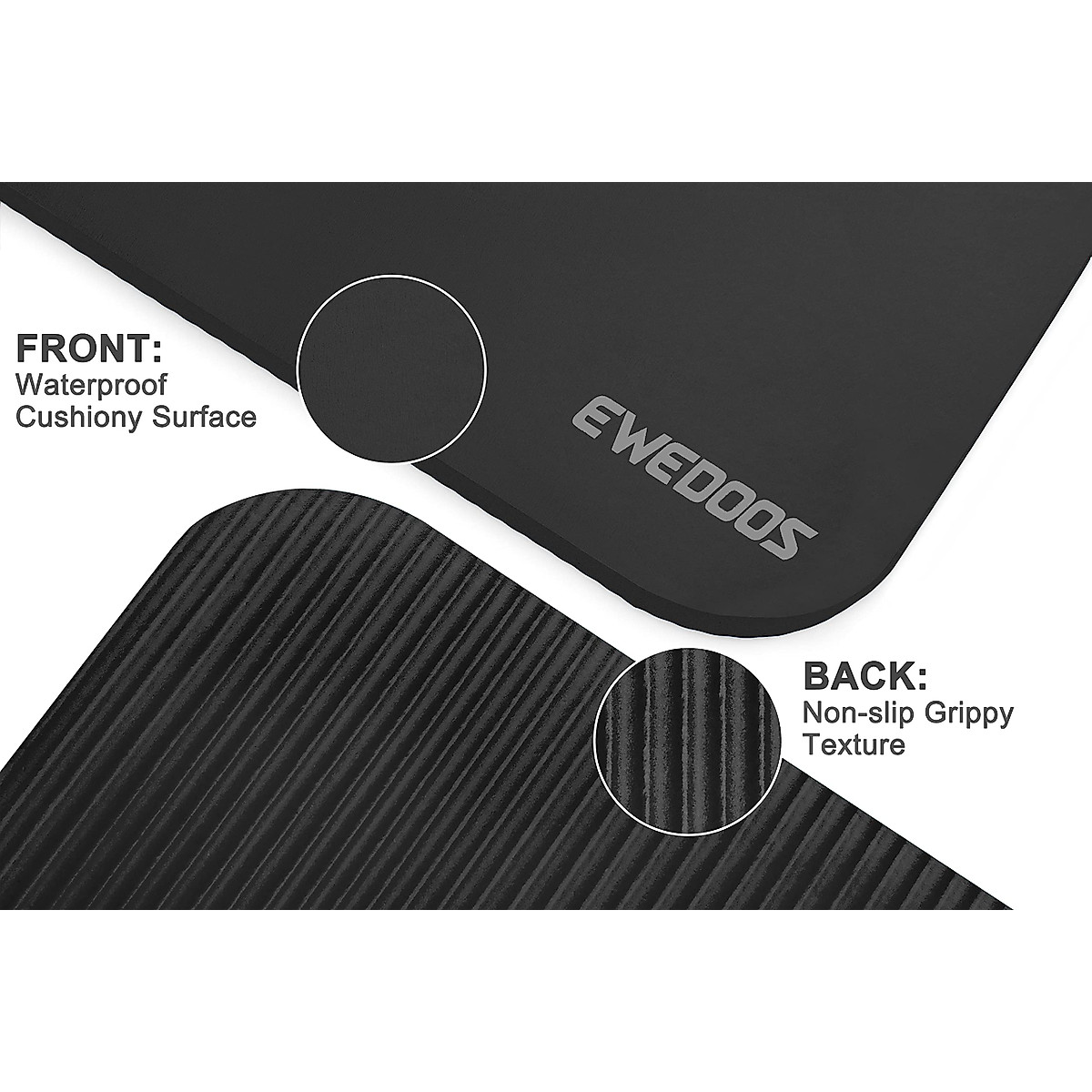 Ewedoos Yoga Knee Pads Cushion Non-Slip Yoga Knee Mat Yoga Knee Pad Cushion for Yoga and Floor Exercises Yoga Mat Accessory