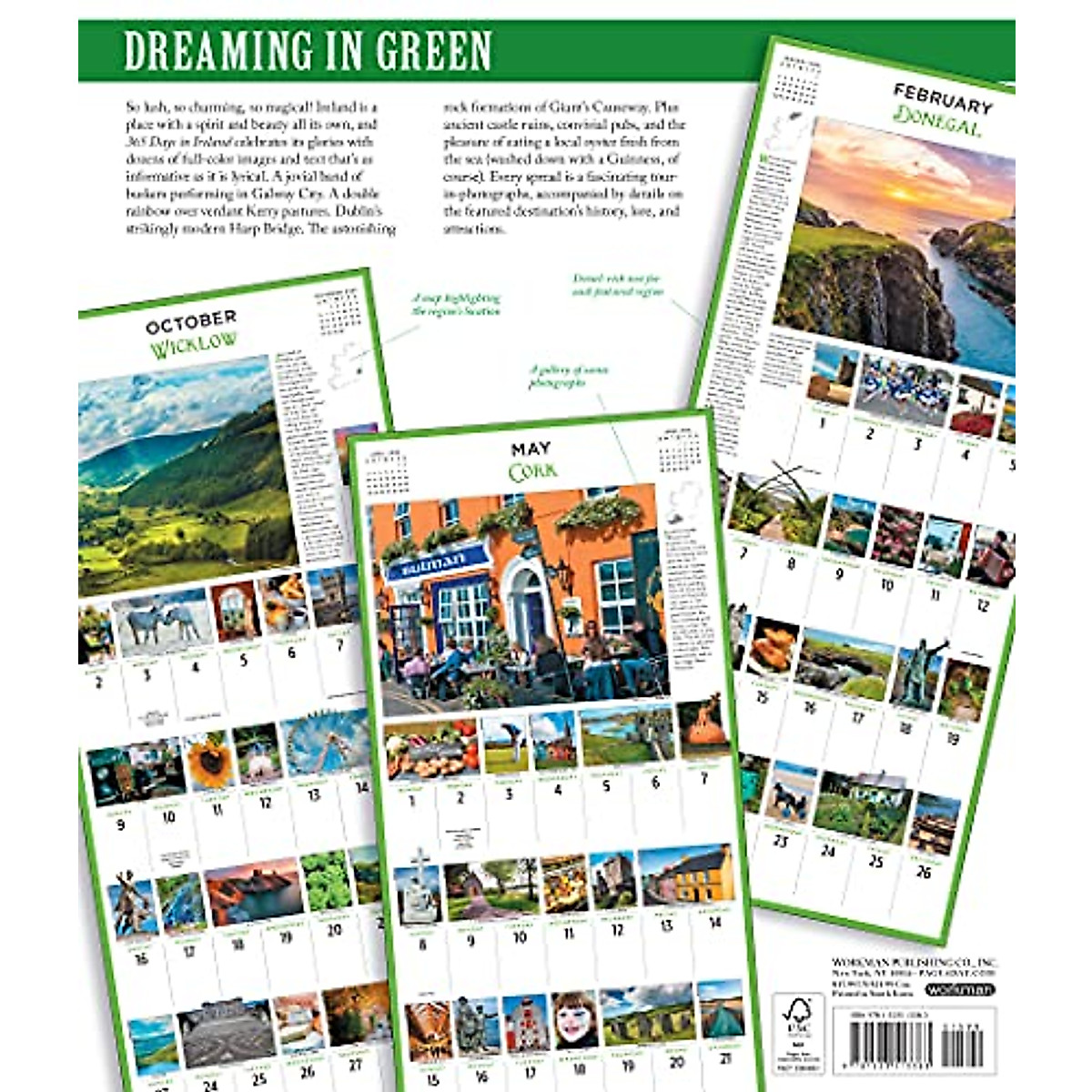 365 Days in Ireland Picture-A-Day Wall Calendar 2022: A Tour of Ireland by Photograph that Lasts a Year