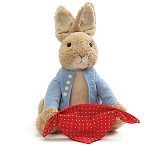 GUND Beatrix Potter Animated Peek-a-Boo Peter Rabbit Sound and Motion Plush Stuffed Animal, 10"