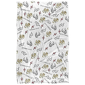Harry Potter Whimsical Water Color Silky Touch Super Soft Throw Blanket 36" x 58",Whimsical Water Color
