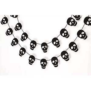 Seyal® Black Skull Garland - Birthday Decorations,Party Decorations,Party décor,Creative Decoration