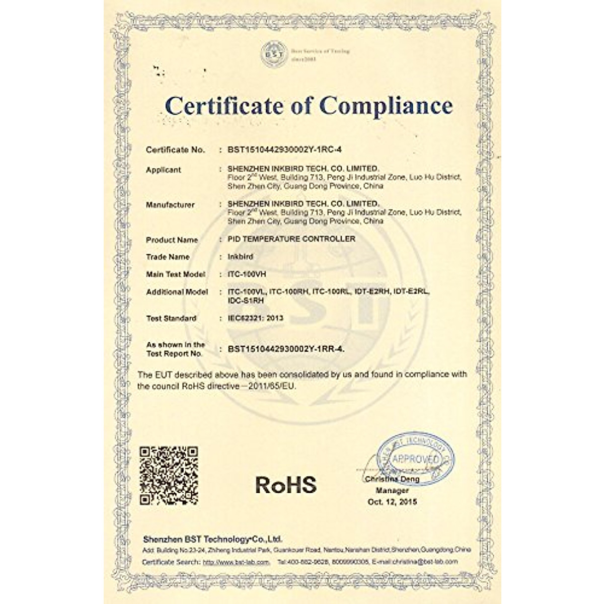 Inkbird ITC-100 PID Thermostat SSR Heat Sink Temperature Controller Relay Alarm Output 100 - 240V (ITC-100VH+ K Sensor)