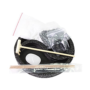 Tabletop Taiji Yin Yang Zen Garden Sand Rock Candle Incense Burner Gifr & Home Decor