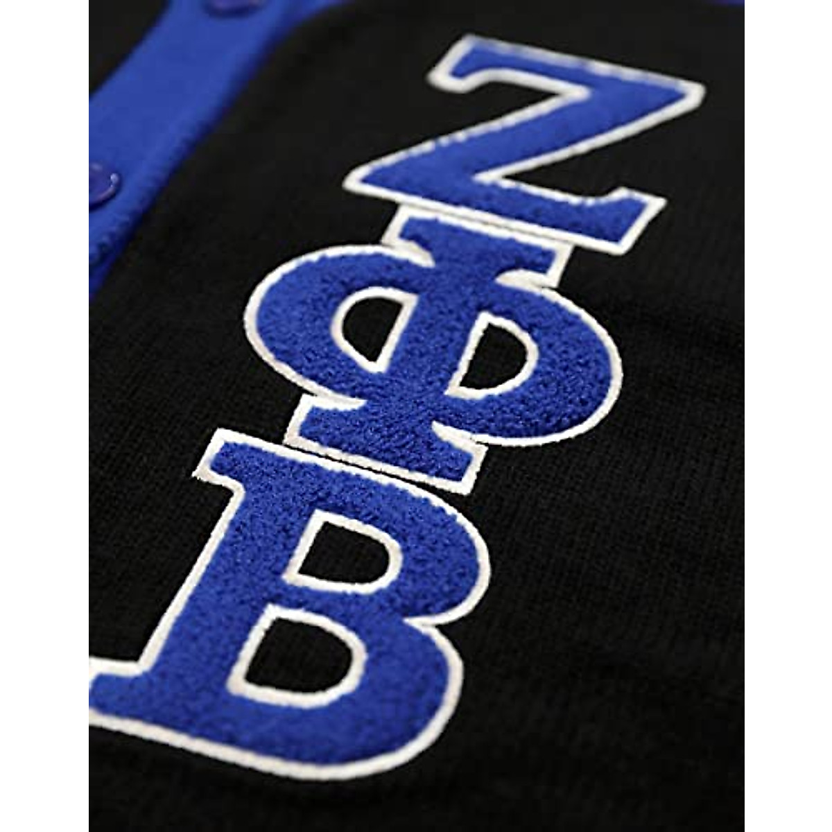 Zeta Phi Beta M7 Button Down Sweater [XL] Black