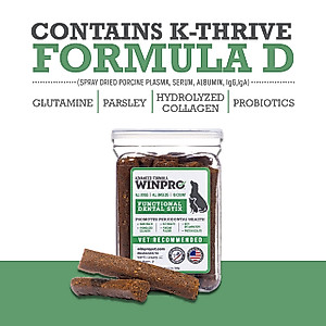 WINPRO Pet Functional Dental Stix for Dogs, 16 Sticks, Plasma Powered Dental Dog Chew Sticks That Promotes Gum and Peridontal Health