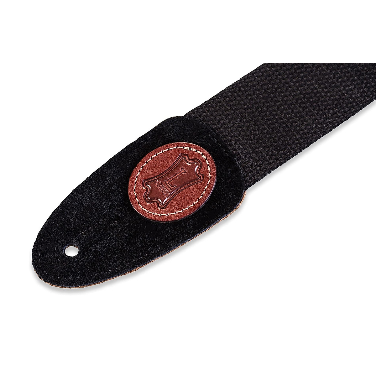 Levy's Leathers MSSC8-BLK Signature Series Cotton Guitar Strap, Black