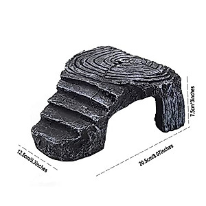 Saim Turtle Basking Platform, Aquarium Decor Basking Platform Ramp for Turtles