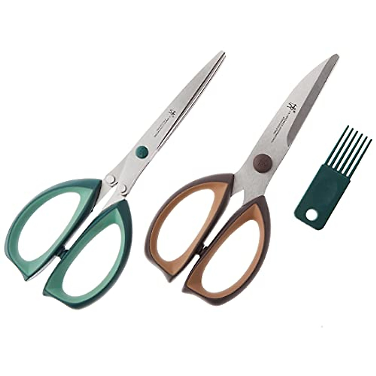 Henckels Kitchen Shears for Herbs, 2-pc, Dishwasher Safe, Heavy Duty, Stainless Steel, Take A Part Shears