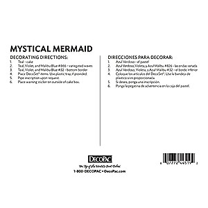 DecoPac Mystical Mermaid DecoSet Cake Topper, 1 SET, Mulitple