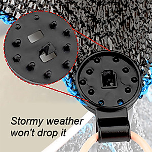 ZELONUUS 50 Pack Tarp Clips Heavy Duty Lock Grip, Reusable Shade Cloth Greenhouse Clips, Fixed Big Tarp Carabiner Clips, Plastic Canvas Tarp Hanging Clips for Shade Nets