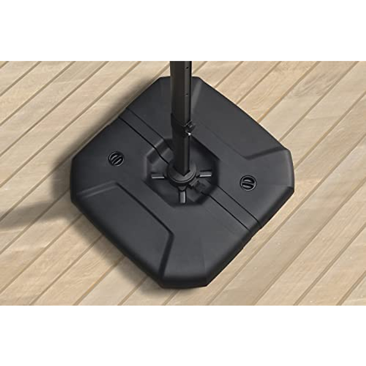 PURPLE LEAF Patio Umbrella Base Water & Sand Filled Weighted Base Outdoor Umbrella Base for Cantilever Offset Patio Umbrella, 300 Lbs