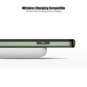 Nvollnoe for iPhone 13 Pro Max Case with Card Holder Heavy Duty Protective Dual Layer Shockproof Hidden Card Slot Slim Wallet Case for iPhone 13 Pro Max for Women&Men(Green)