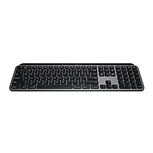Logitech MX Keys Advanced Illuminated Wireless Keyboard and MX Master 3 Advanced Wireless Mouse for Mac with Palm Rest Bundle (3 Items)