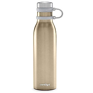 Contigo Couture THERMALOCK Vacuum-Insulated Stainless Steel Water Bottle, 20oz, Chardonay Transparent