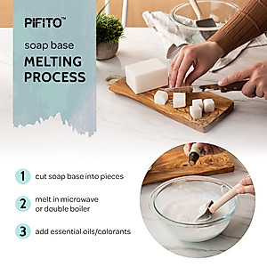 Pifito Goats Milk Melt and Pour Soap Base (5 lb) │ Bulk Premium 100% Natural Glycerin Soap Base │ Luxurious Soap Making Supplies