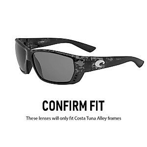 IKON LENSES Replacement Lenses For Costa Tuna Alley (Polarized) - Fits Costa Del Mar Tuna Alley Sunglasses (Emerald Green)