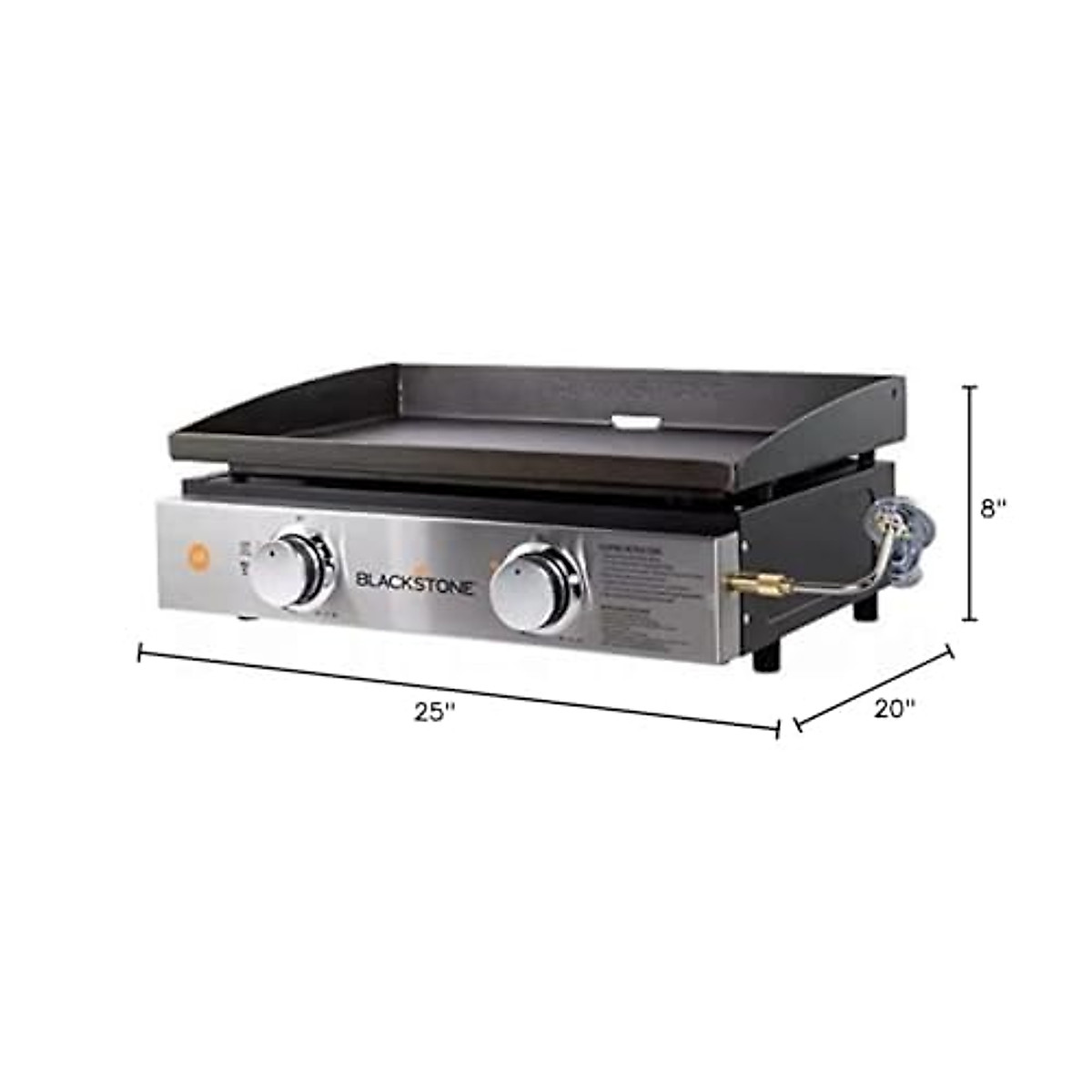 Blackstone Griddle 22″ Tabletop 2 Burner 24,000 BTU Grill with Cover included