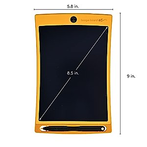 Boogie Board Jot Reusable Writing Tablet for Adults, 8.5" Digital Notebook with Instant Erase, Digital Notepad with Magnets, Note Taking Tablet for Work or School, Gold