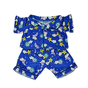 Flannel PJ's Clothes Outfit Fits Most 14" - 18" Build-A-Bear and Make Your Own Stuffed Animals