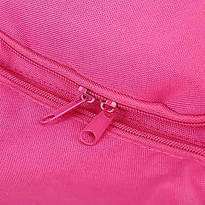 Stroller Organizer with Cup Holder, Zipper Design Durable Stroller Organizer Bag, Hook & Loop Design Cart for Umbrella Stroller(Pink)