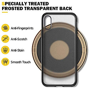 Humixx Shockproof Series iPhone XR Case Cover 2020 [Military Grade Drop Tested] [Upgraded Nano Material] Translucent Matte Case with Soft TPU Bumper, Protective Case for Apple iPhone XR - 6.1 inch
