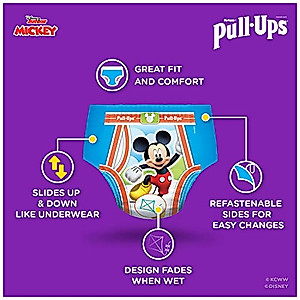 Pull-Ups Boys' Potty Training Pants Training Underwear Size 3, 12-24M, 25 Ct