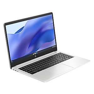 HP Chromebook 15 15.6" HD (Intel Pentium N6000, 8GB RAM, 128GB Storage (64GB eMMc + 64GB SD Card), UHD Graphics, Numeric KB) Home & Student Laptop, Anti-Glare, Webcam, Wi-Fi, IST SD Card, Chrome OS