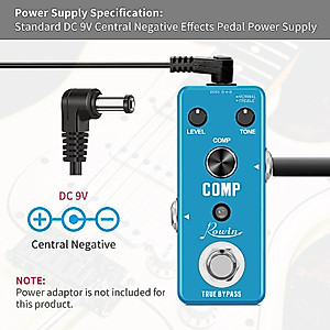 Rowin Compressor Pedal Ultimate Comp Guitar Effect Pedals True Bypass