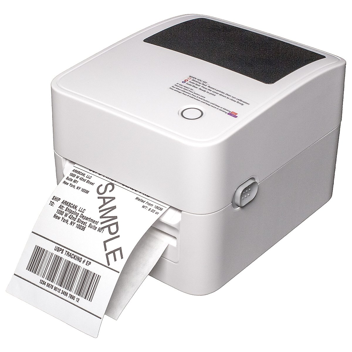 Arkscan 2054K-AP Auto Peel Shipping Label Printer, Separate Label from Backsheet Automatically, Print on Windows Mac Chromebook via USB, Print Wireless for Bluetooth on Windows ONLY, UPS USPS FedEx