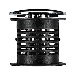 DANCO 2-in-1 Bathtub Hair Catcher Strainer and Stopper | Drain Protector Snake, Snare & Auger | Hair Drain Clog Prevention (10772),Bathtub - Chrome