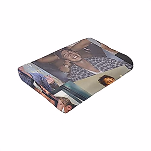 Gadimen Drew Starkey Throw Blanket, Super Soft Lightweight Flannel Fleece Blankets for Bed Couch Sofa, All Season Warm Cozy Fuzzy Plush Microfiber Blanket for Hot Sleepers 50x40 inches