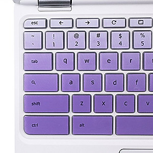 Keyboard Cover Compatible for Acer Chromebook R11 CB3-131, Acer Premium R11,Acer Chromebook R13 CB5-312, Acer Chromebook 14 CB3-431 CP5-471,Acer Chromebook 15 CB3-531/532 CB5-571 C910 (Ombre Purple)
