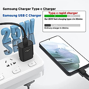 Type C Charger,2Pack 25W Super Fast Charger type c with 10 FT USB C Charger Cable,Samsung Type C Charger Fast Charging for Samsung Galaxy S23/S23Ultra/S23+/S22/S22Ultra/S22+/S21/S21+/S21Ultra/S20/S20+