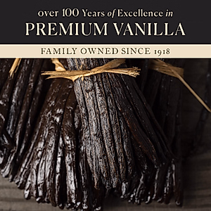 10 Organic Madagascar Whole Vanilla Beans, Grade A Vanilla Pods, Premium Vanilla Beans for Making Extract & Baking - Cook’s