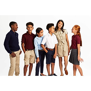 French Toast Boys' Big Pull-on Twill Jogger Pants, Navy, 10