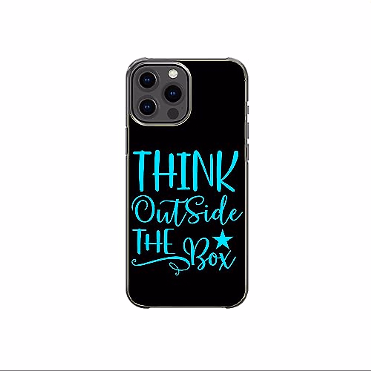 Think Outside The Box Inspirational Motivational Pattern Art Design Anti-Fall and Shockproof Gift iPhone case (iPhone XR)