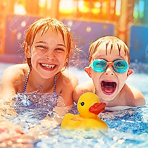 Pool Dispenser Duck Design Ajustable as a Spa Chlorinator Large Capacity Floating Chlorine Dispenser Duck for Indoor & Outdoor Swimm Yellow