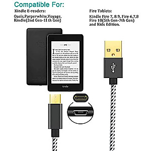 USB Cable for Fire Stick, Micro USB Power Cable for Amazon Fire Stick, Power up Your Fire Stick from Your TV's USB Port, Chromecast, Roku Stick, TiVo Stream 4K, 2 Pack