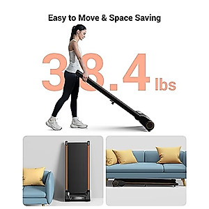 Walking Pad, GORPORE Under Desk Walking Treadmill for Home Office, Portable Mini Treadmill with Wider Running Belt and Remote Control