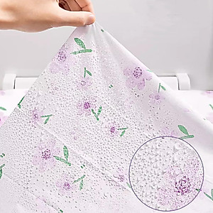 Tebery 50 Pack Extra Large Disposable Toilet Seat Covers, Cute Printed Potty Seat Covers for Toddlers, Kids, and Adults - Waterproof, Portable for Travel