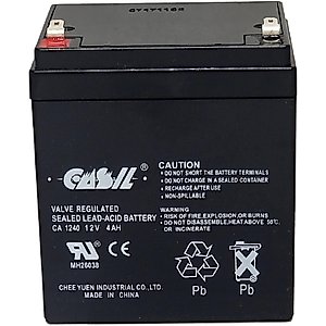 CASIL CA-1240 12V 4AH UPS Battery Replaces 4Ah Ritar RT1240H, RT 1240H